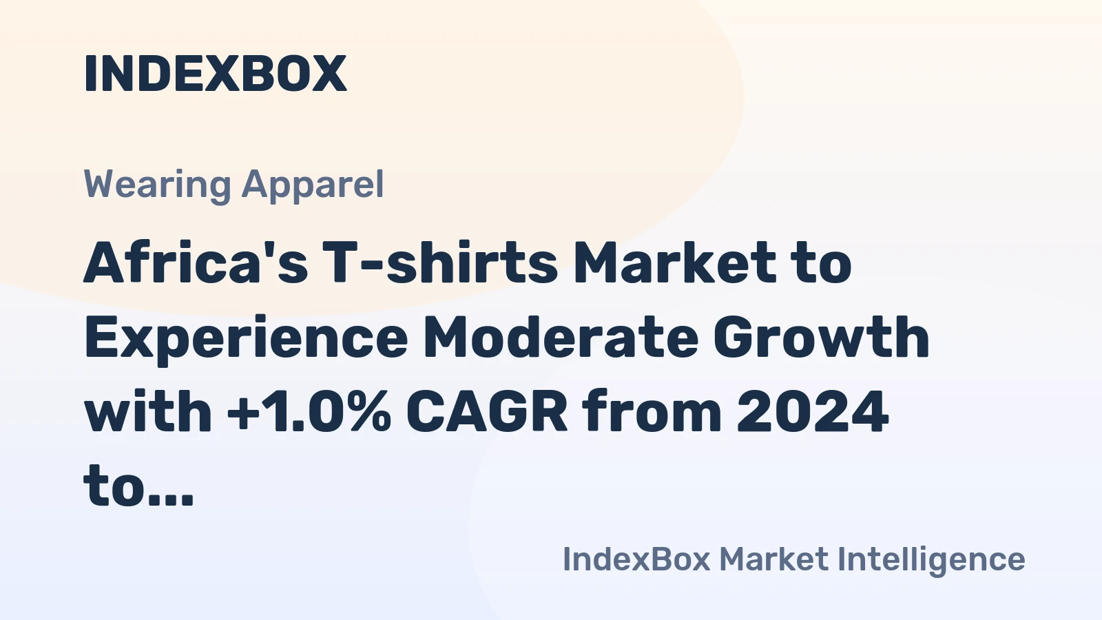 Africa's T-shirts Market to Experience Moderate Growth with +1.0% CAGR from 2024 to 2035
