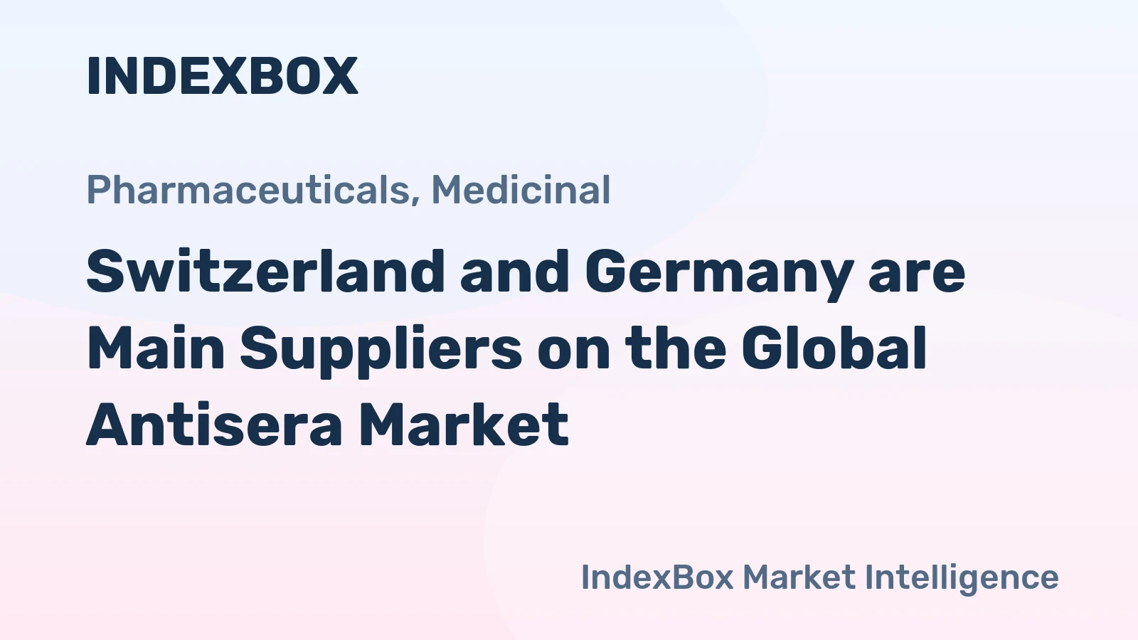 Switzerland and Germany are Main Suppliers on the Global Antisera Market