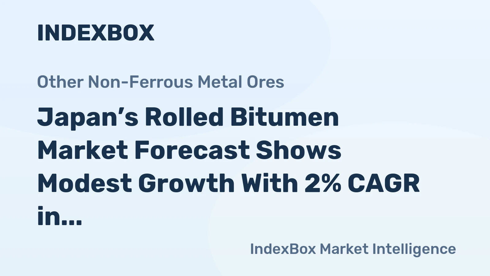 Japan’s Rolled Bitumen Market Forecast Shows Modest Growth With 2% CAGR in Value Terms
