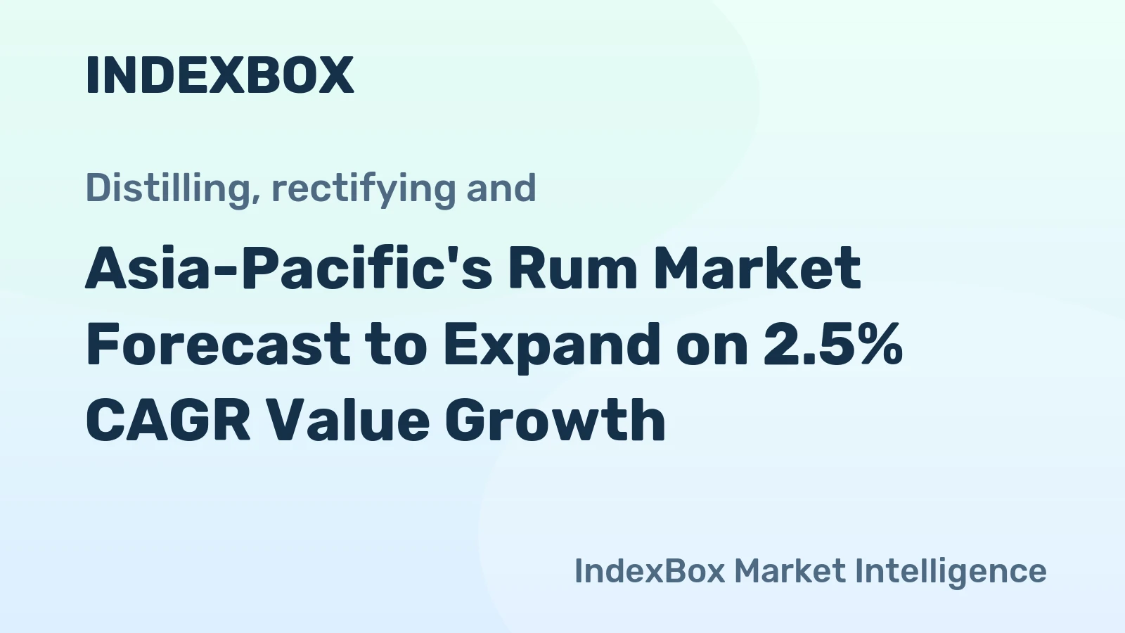 Asia-Pacific's Rum Market Forecast to Expand on 2.5% CAGR Value Growth