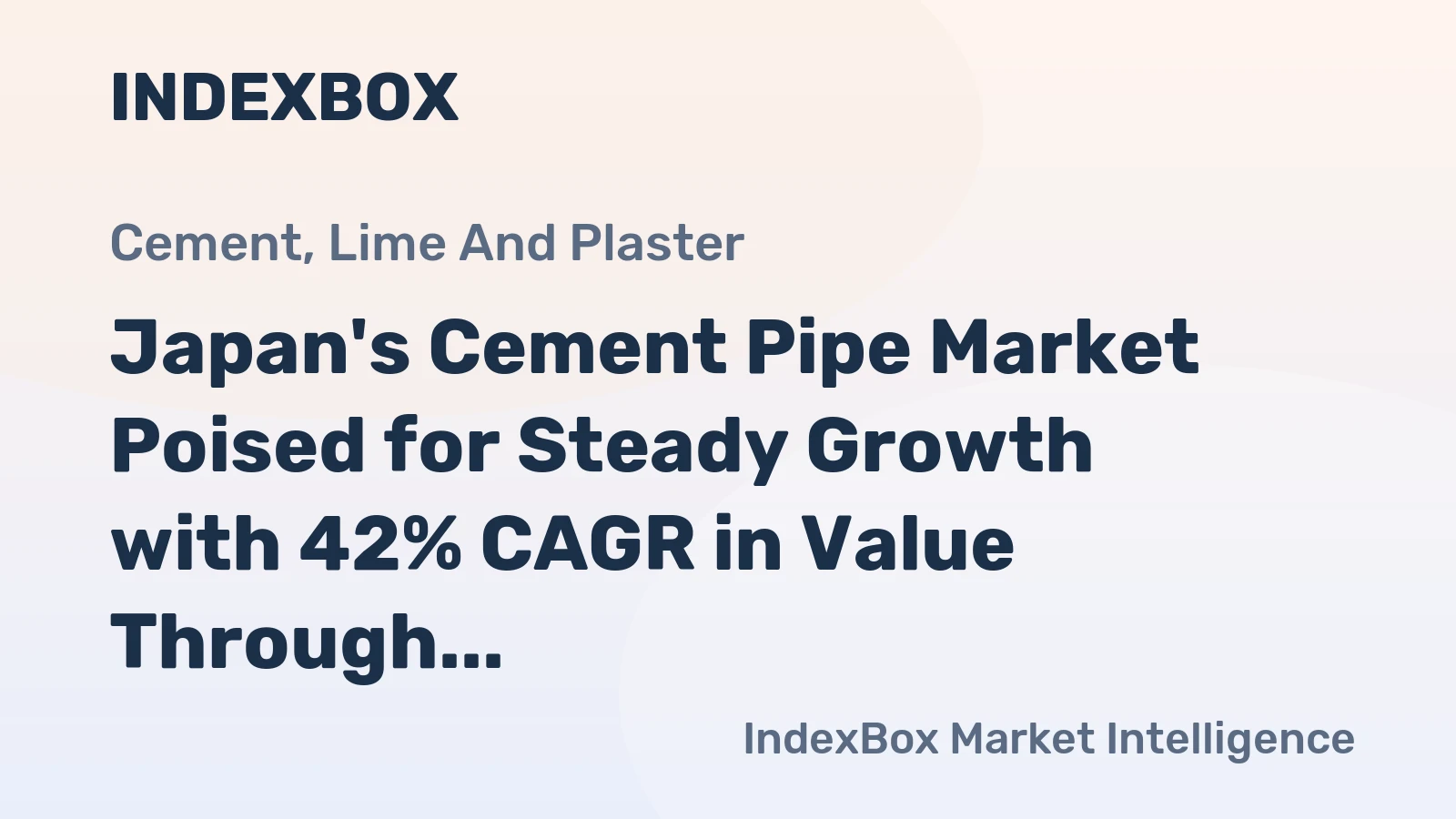 Japan's Cement Pipe Market Poised for Steady Growth with 42% CAGR in Value Through 2035