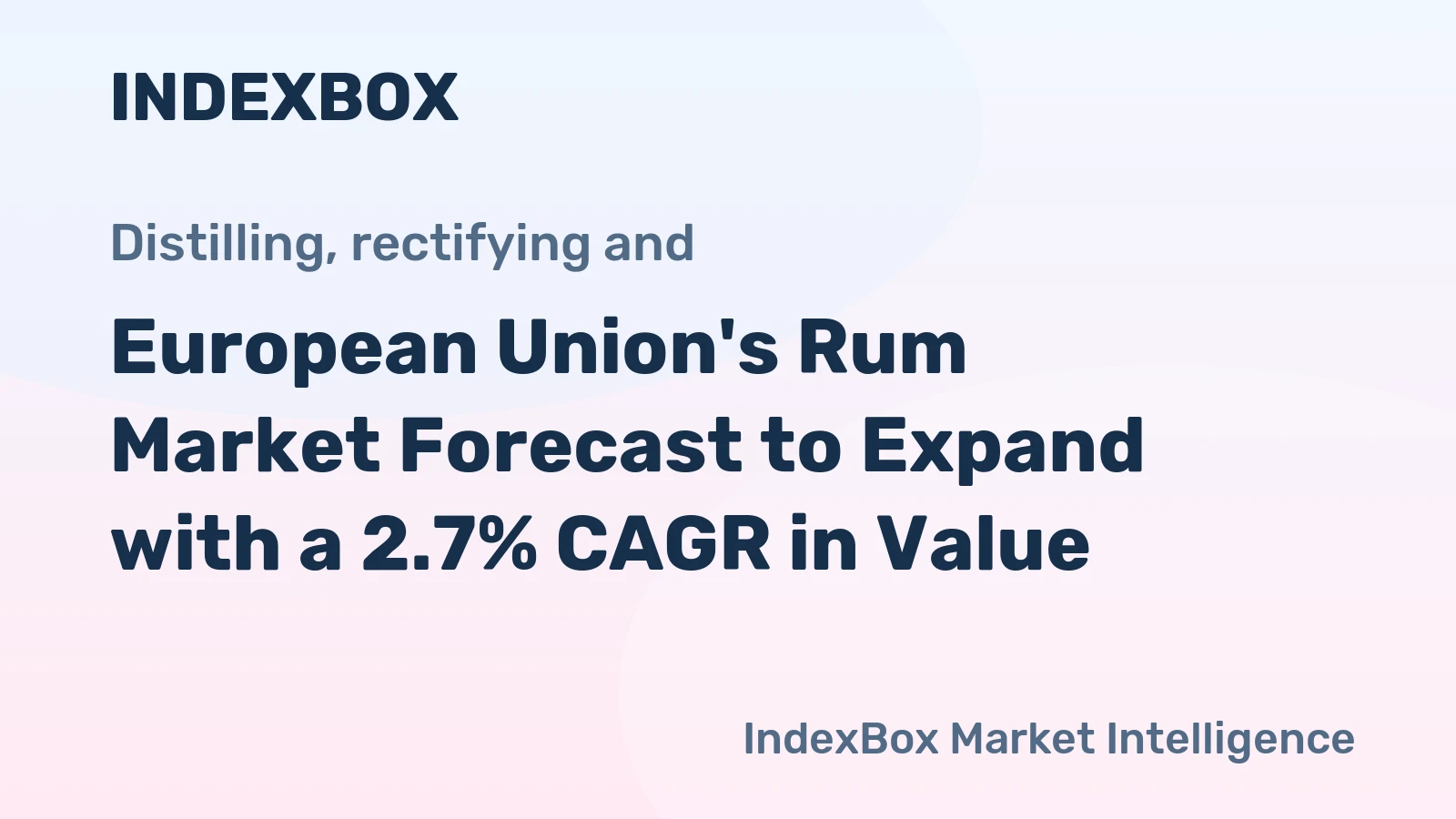 European Union's Rum Market Forecast to Expand with a 2.7% CAGR in Value