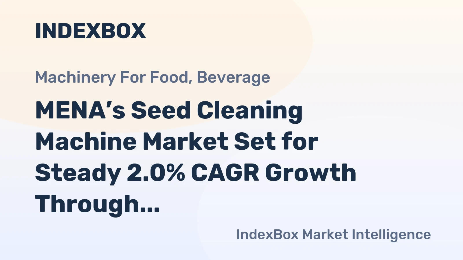 MENA’s Seed Cleaning Machine Market Set for Steady 2.0% CAGR Growth Through 2035