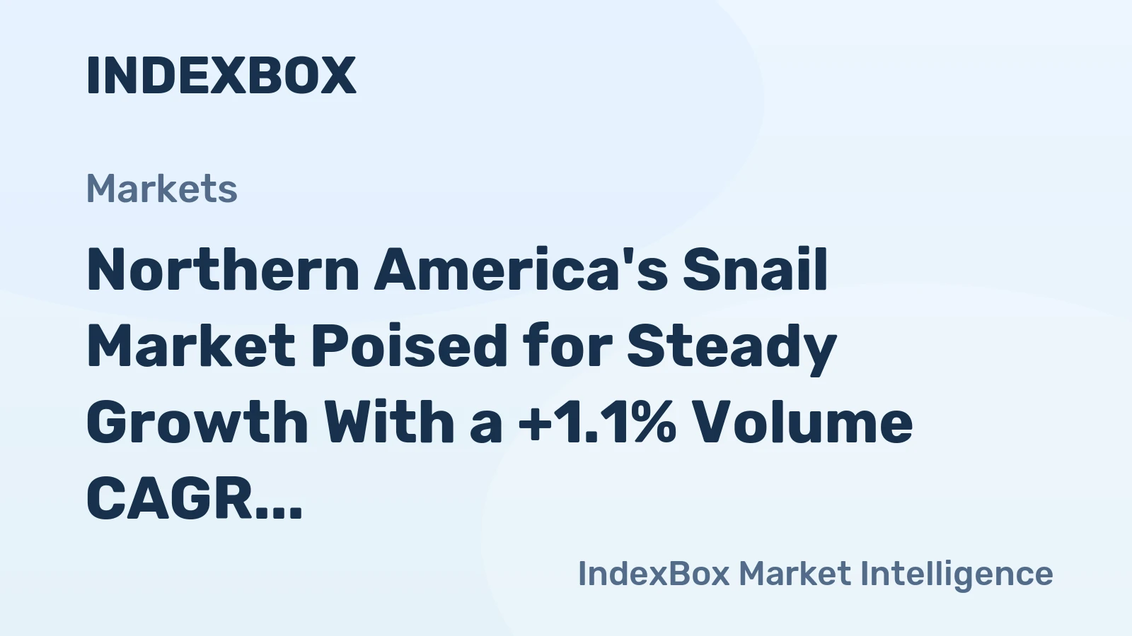 Northern America's Snail Market Poised for Steady Growth With a +1.1% Volume CAGR Through 2035