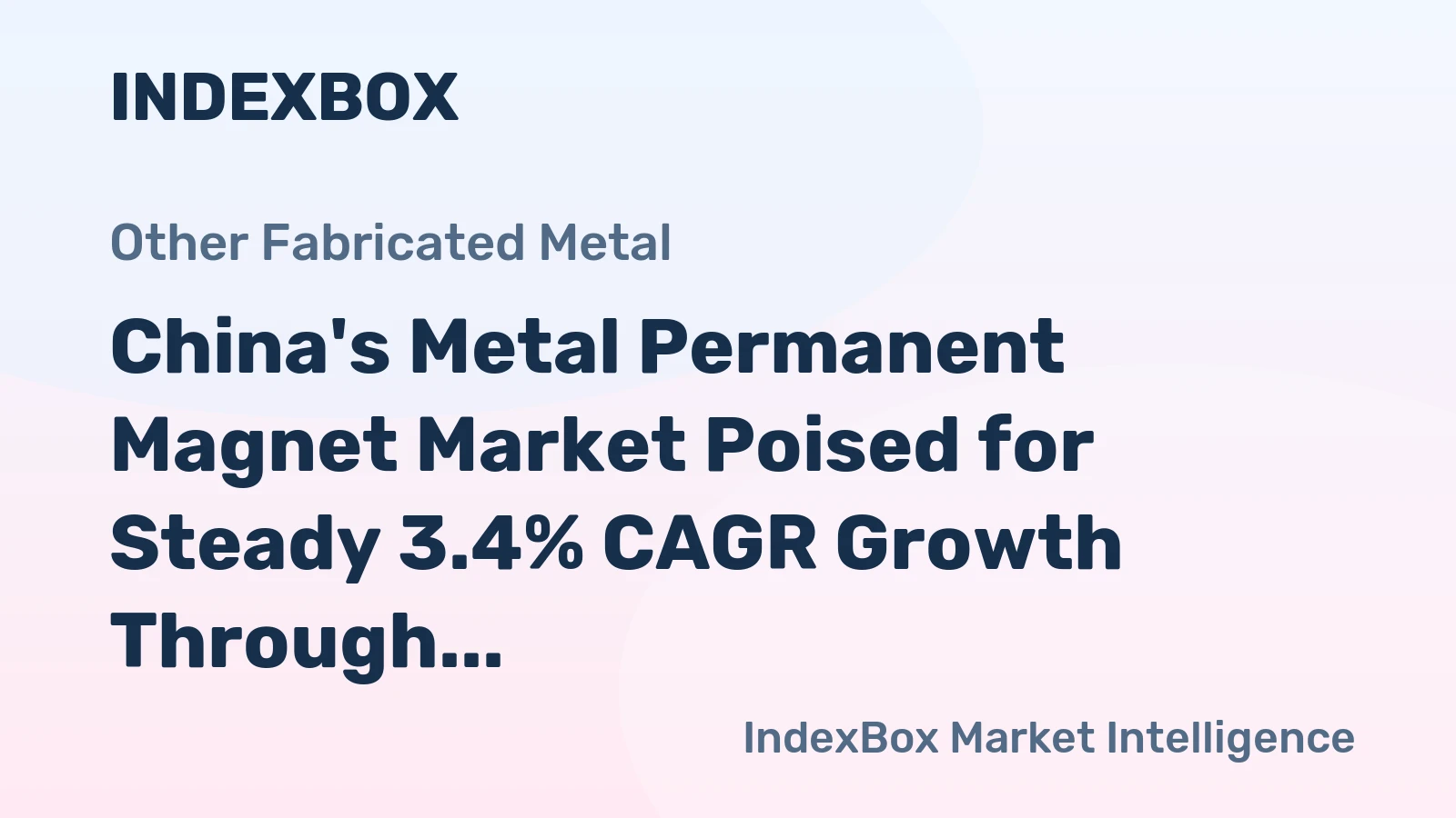 China's Metal Permanent Magnet Market Poised for Steady 3.4% CAGR Growth Through 2035