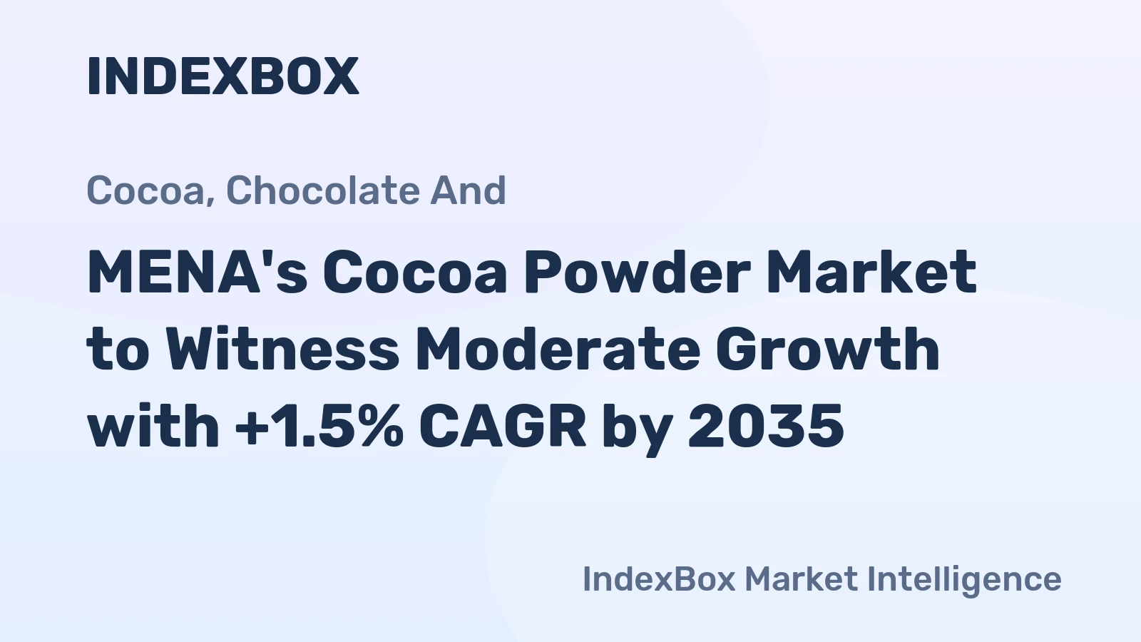 MENA's Cocoa Powder Market to Witness Moderate Growth with +1.5% CAGR by 2035