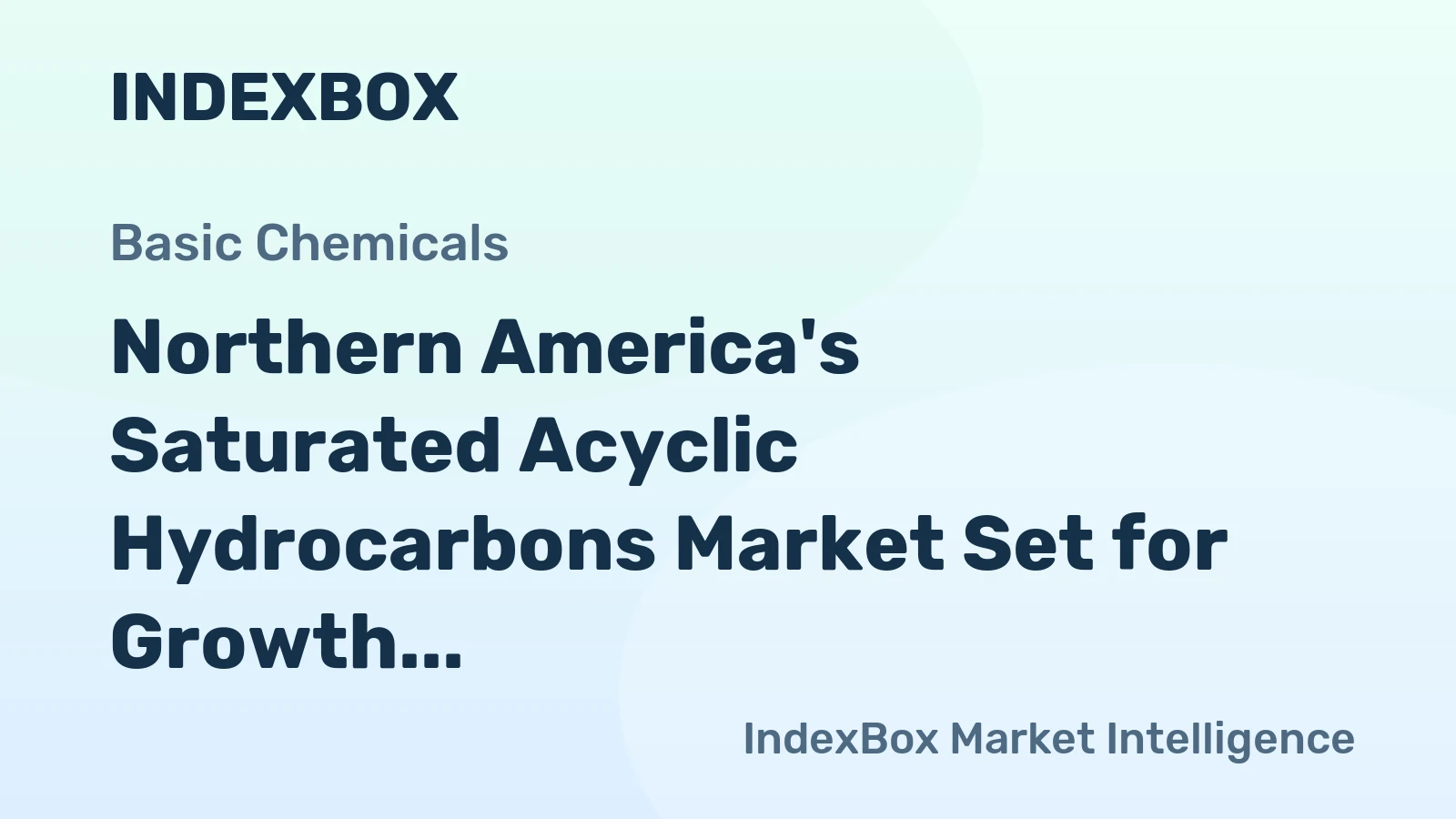 Northern America's Saturated Acyclic Hydrocarbons Market Set for Growth to 3.2M Tons and $2.5B Value