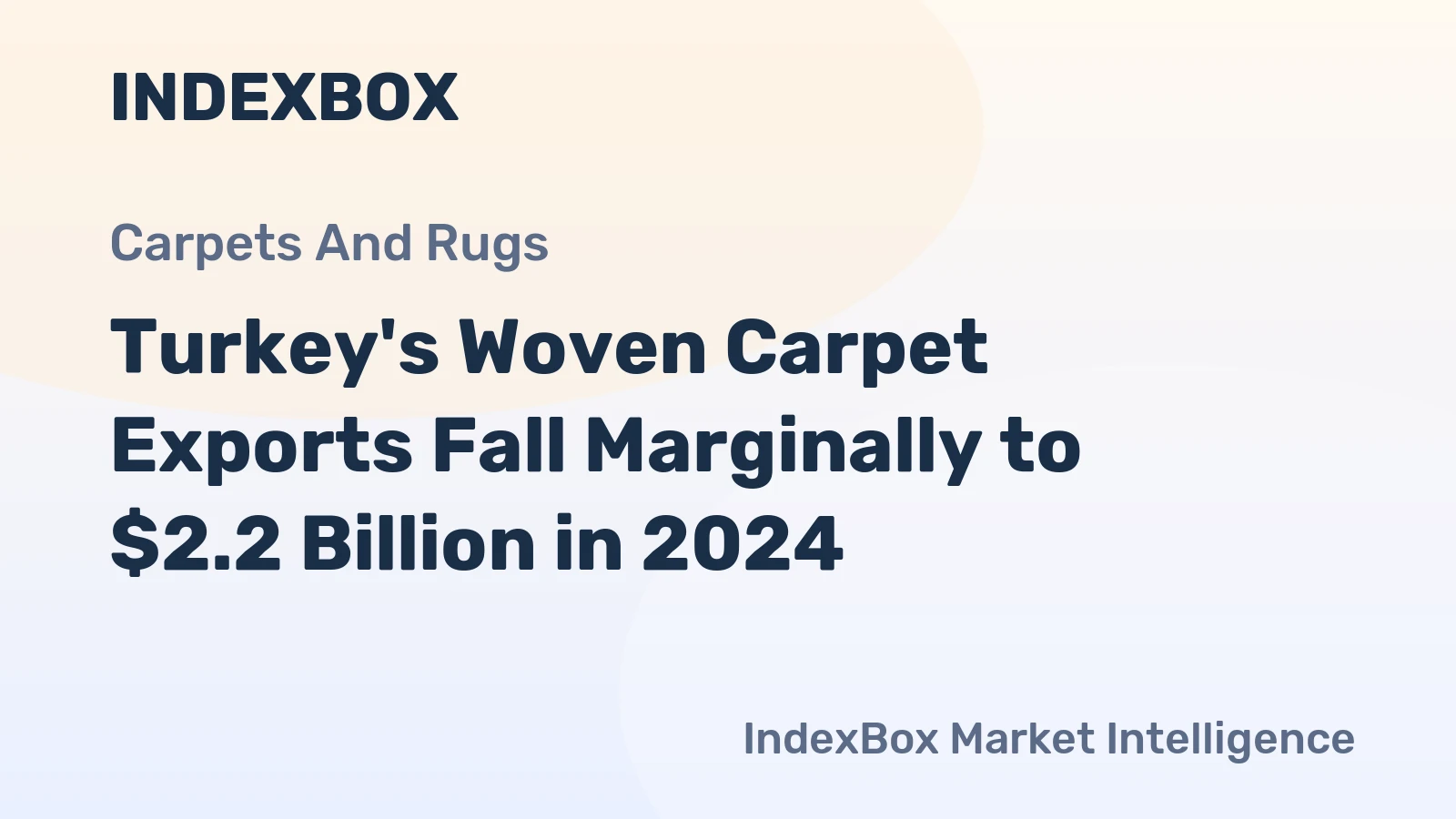 Turkey's Woven Carpet Exports Fall Marginally to $2.2 Billion in 2024
