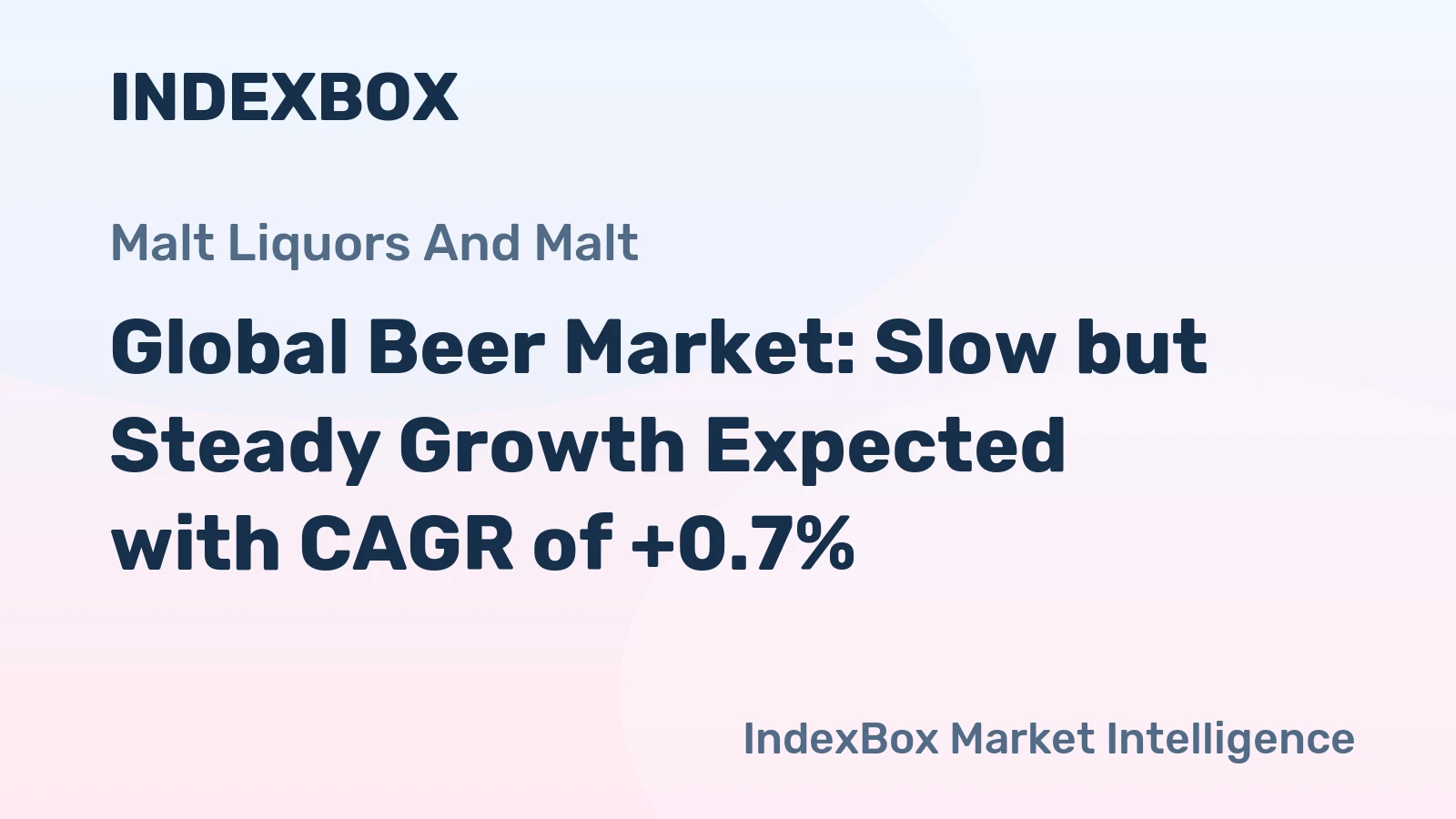 Global Beer Market: Slow but Steady Growth Expected with CAGR of +0.7%