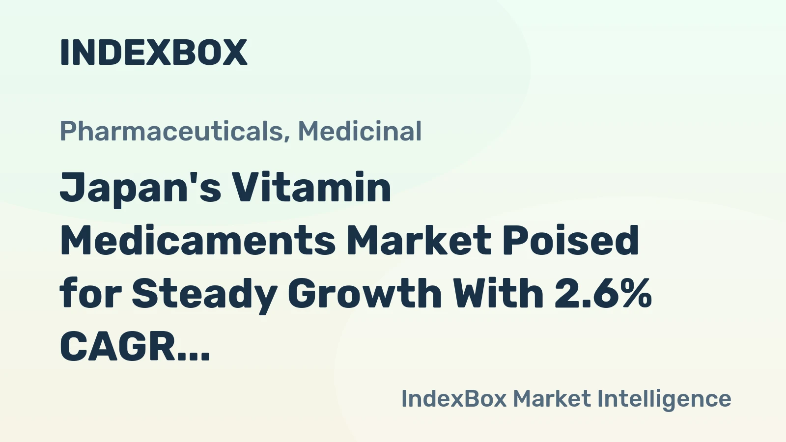 Japan's Vitamin Medicaments Market Poised for Steady Growth With 2.6% CAGR Value Increase