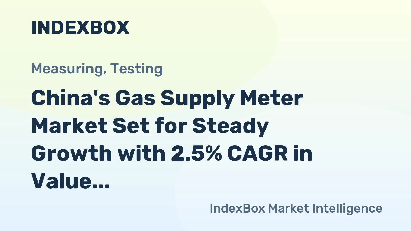 China's Gas Supply Meter Market Set for Steady Growth with 2.5% CAGR in Value Through 2035