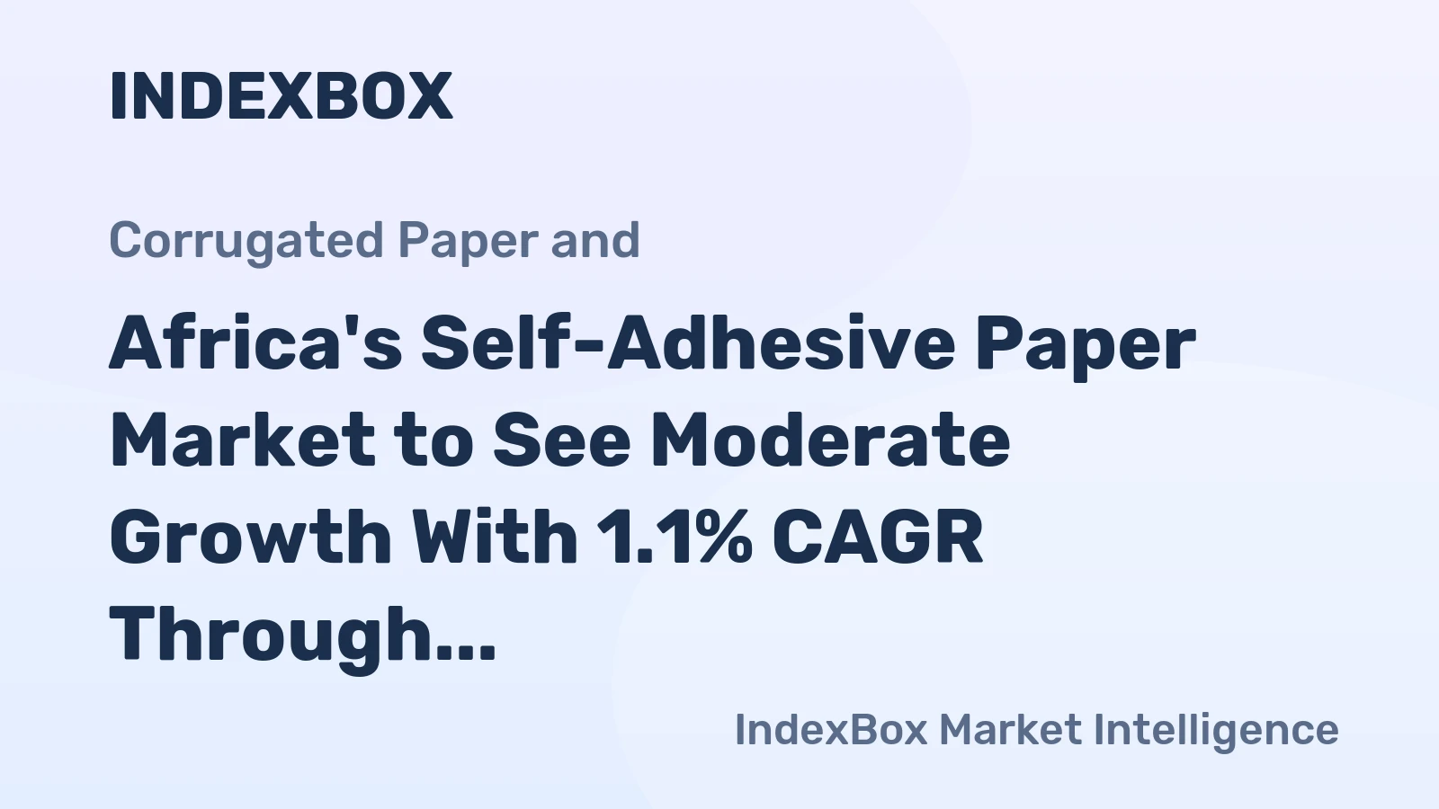 Africa's Self-Adhesive Paper Market to See Moderate Growth With 1.1% CAGR Through 2035