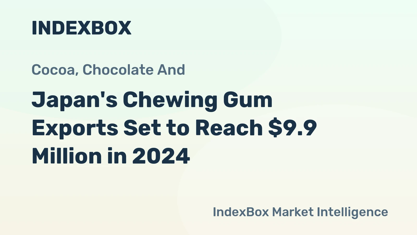 Japan's Chewing Gum Exports Set to Reach $9.9 Million in 2024