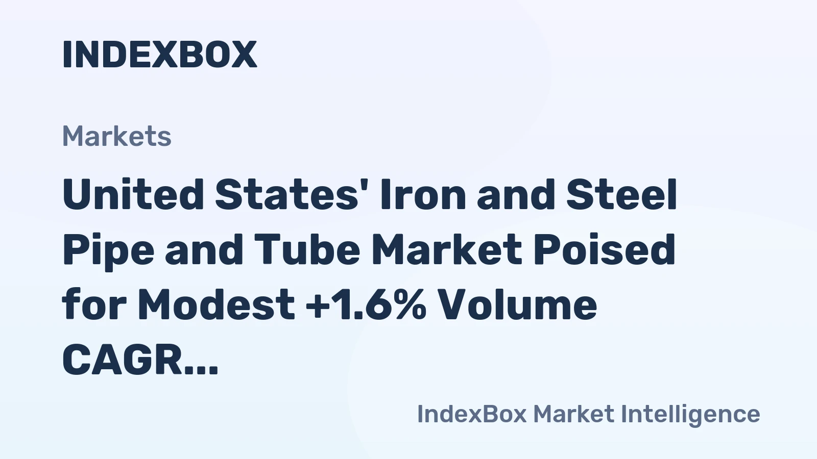 United States' Iron and Steel Pipe and Tube Market Poised for Modest +1.6% Volume CAGR Growth Through 2035