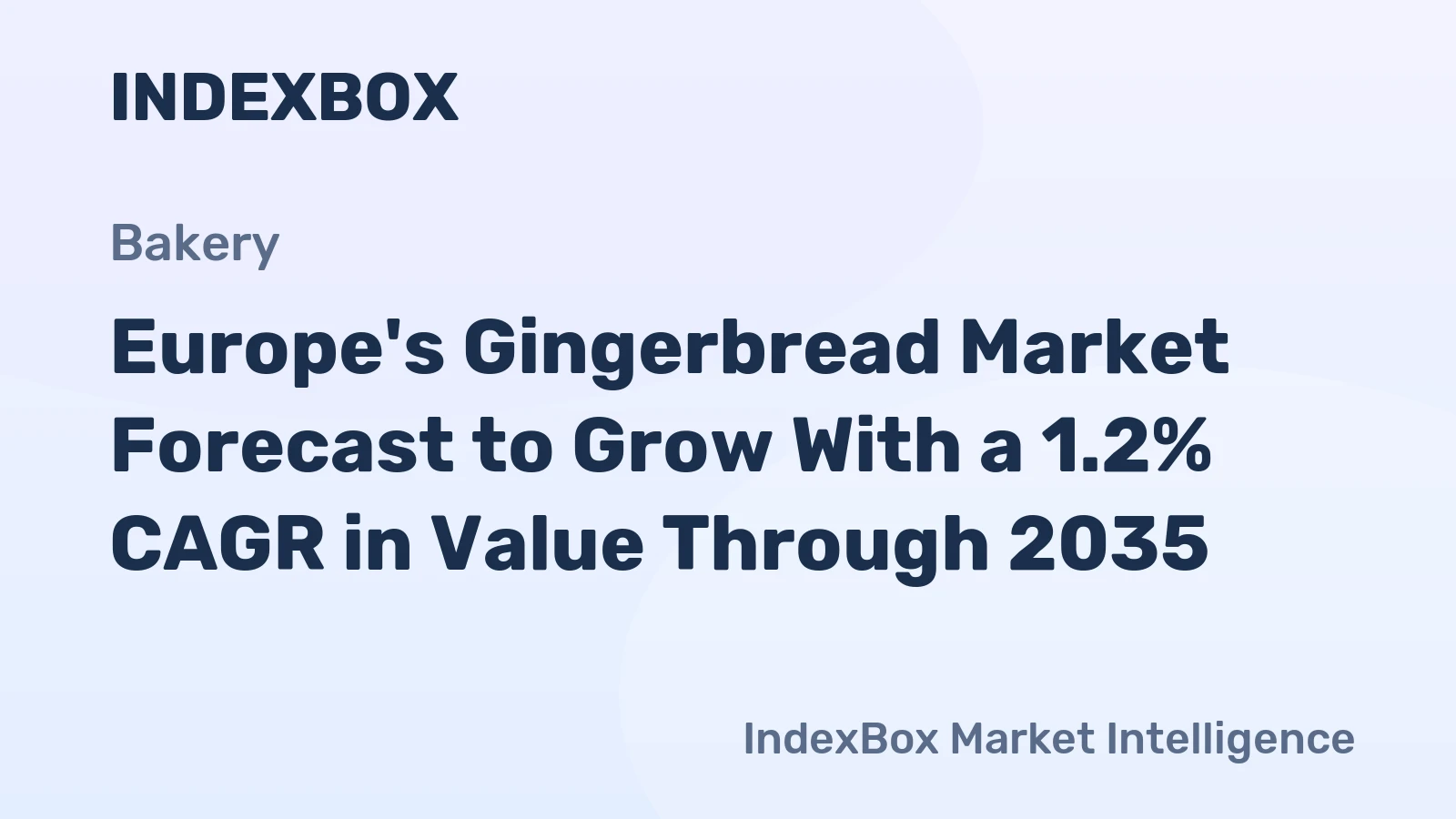 Europe's Gingerbread Market Forecast to Grow With a 1.2% CAGR in Value Through 2035