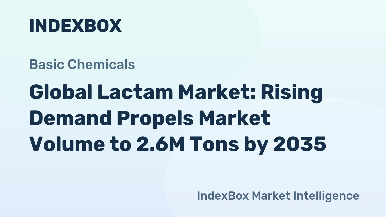 Global Lactam Market: Rising Demand Propels Market Volume to 2.6M Tons by 2035