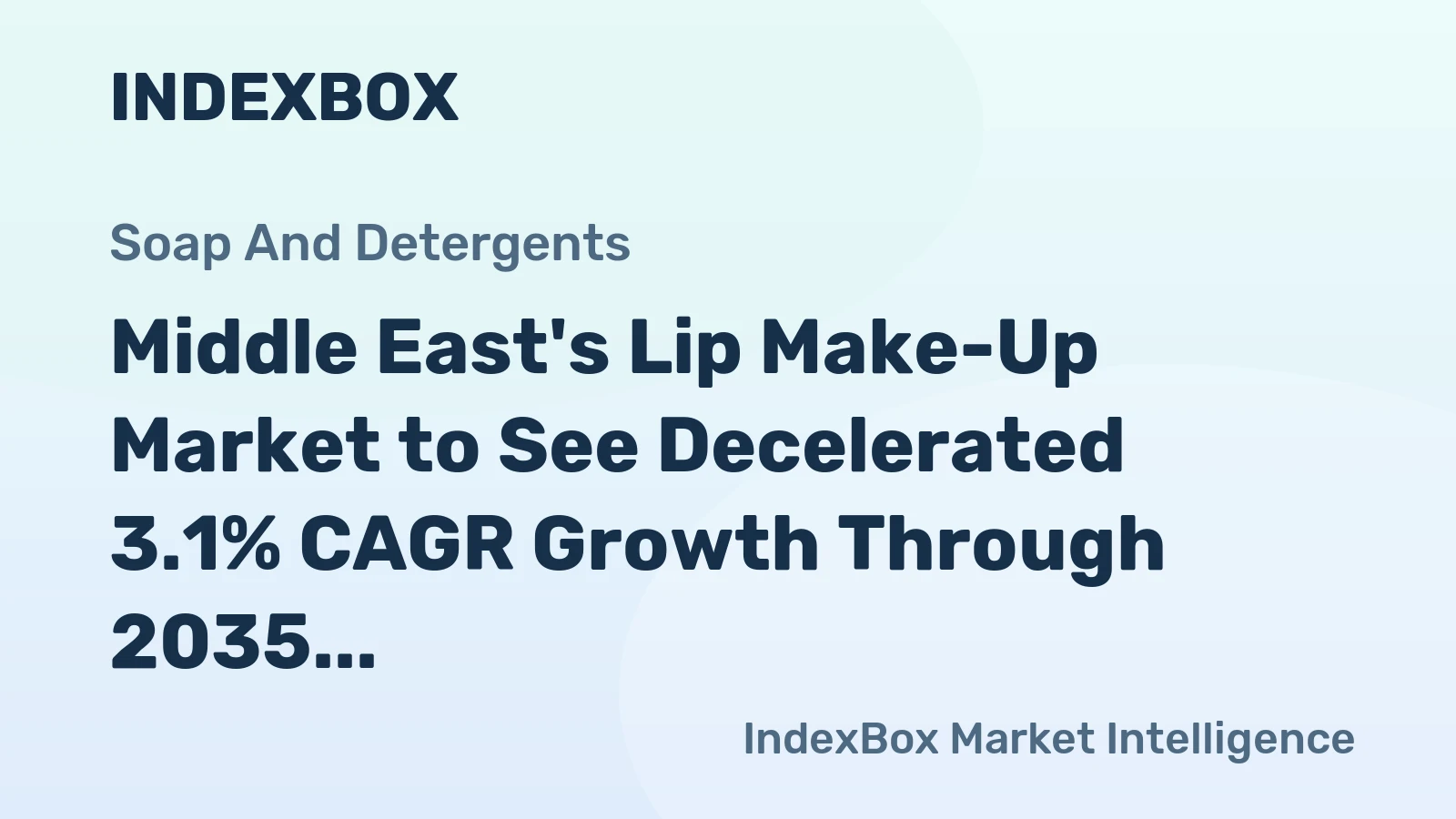 Middle East's Lip Make-Up Market to See Decelerated 3.1% CAGR Growth Through 2035