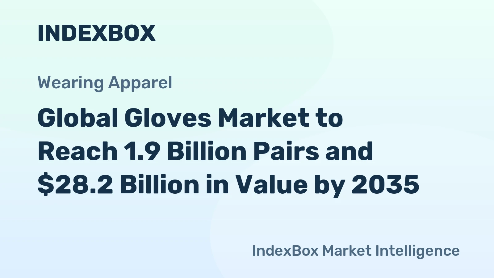 Global Gloves Market to Reach 1.9 Billion Pairs and $28.2 Billion in Value by 2035