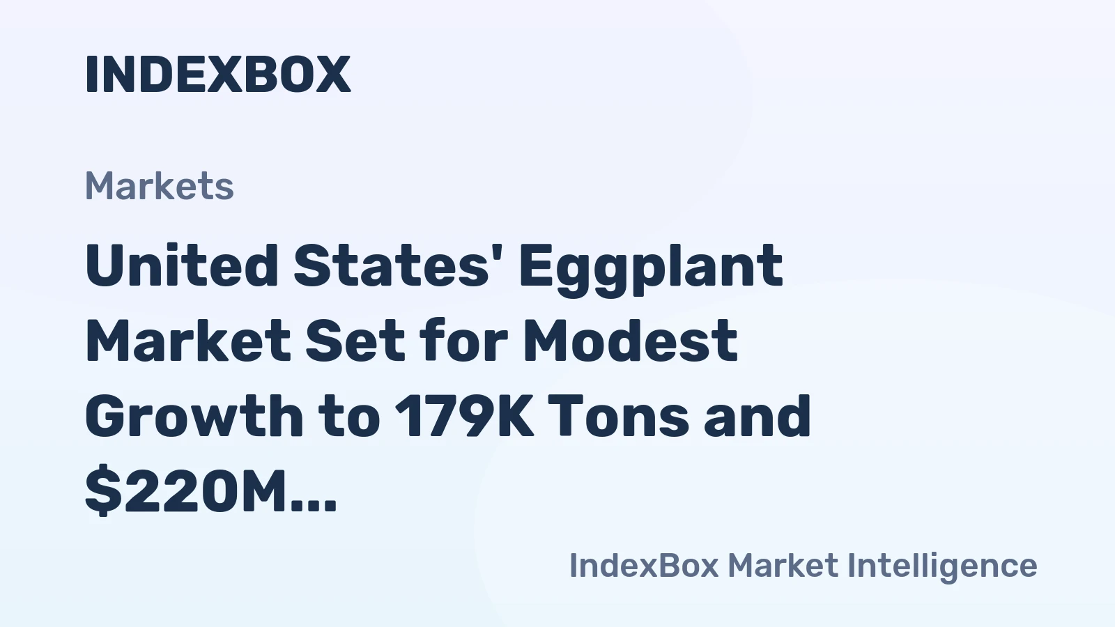 United States' Eggplant Market Set for Modest Growth to 179K Tons and $220M by 2035