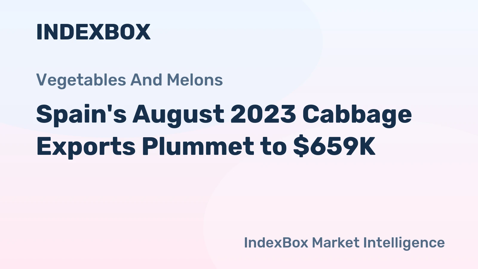 Spain's August 2023 Cabbage Exports Plummet to $659K