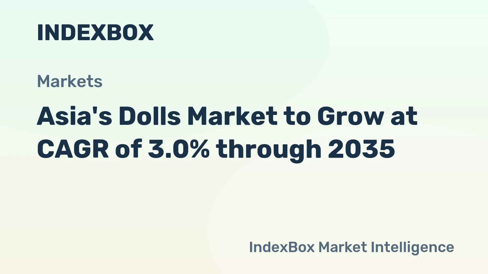 Asia's Dolls Market to Grow at CAGR of 3.0% through 2035