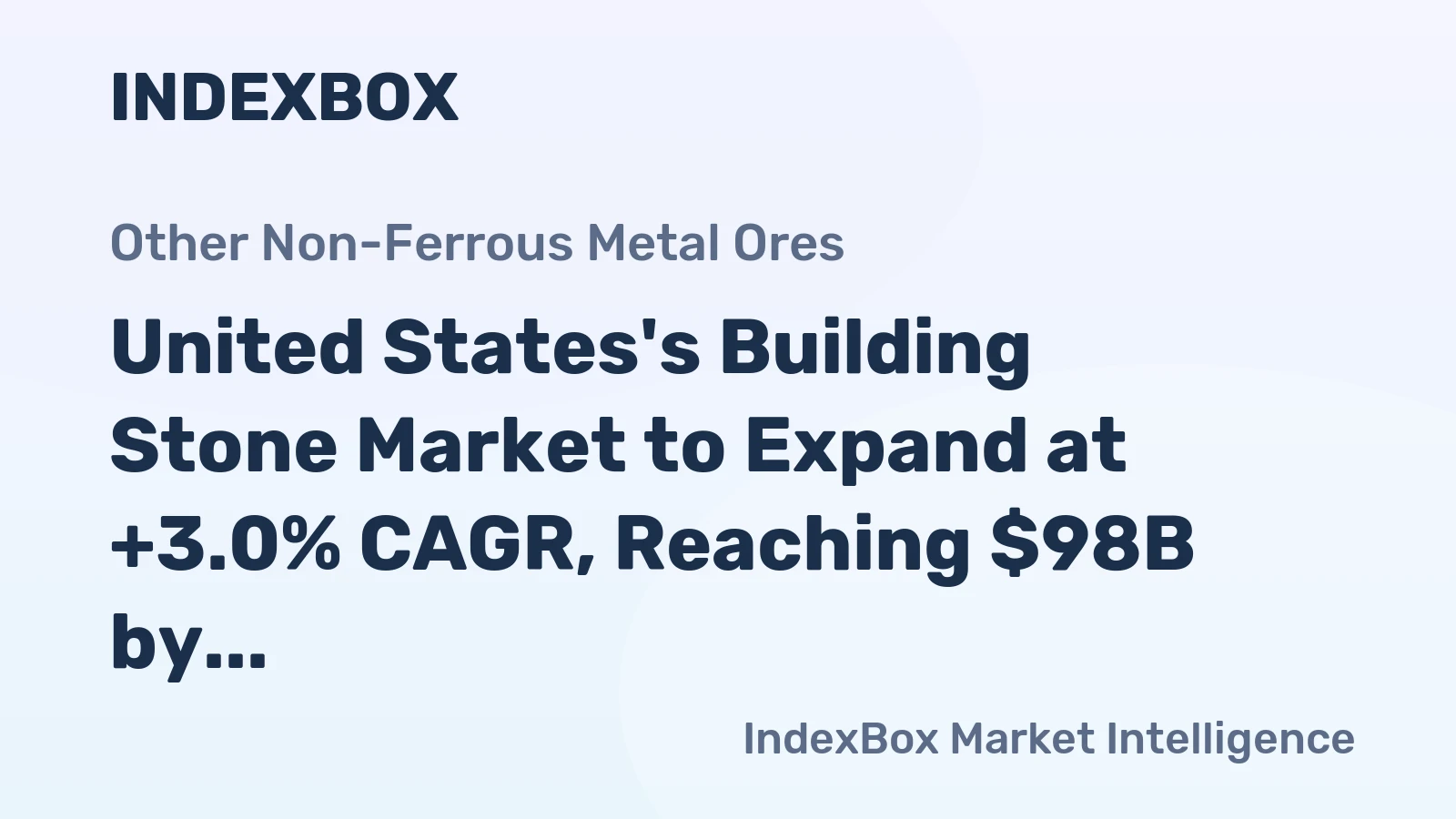 United States's Building Stone Market to Expand at +3.0% CAGR, Reaching $98B by 2035