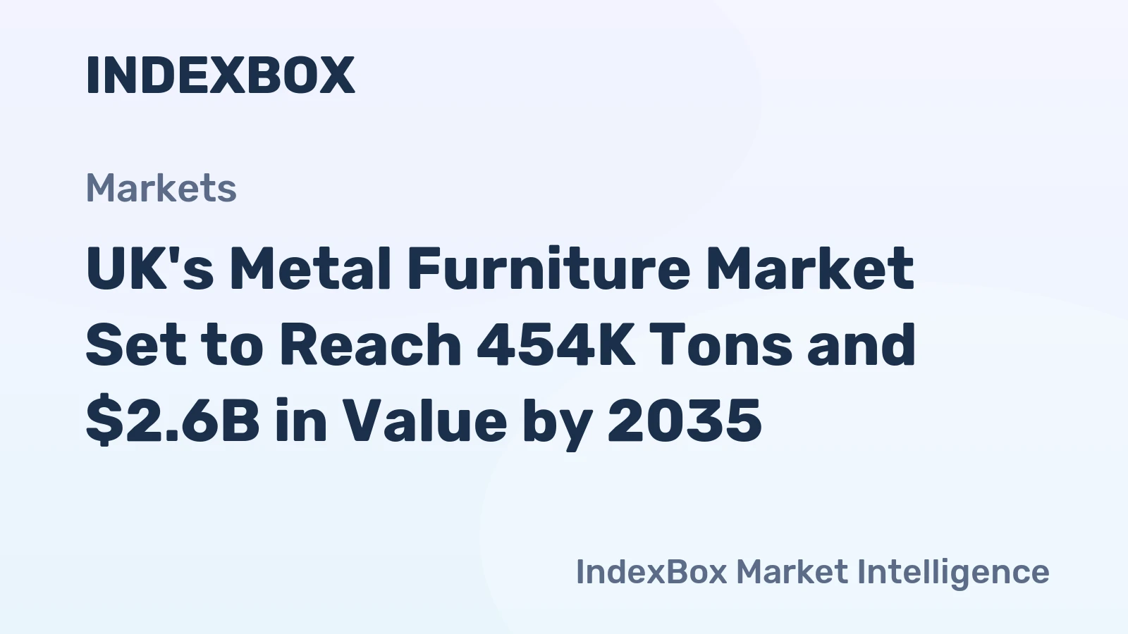 UK's Metal Furniture Market Set to Reach 454K Tons and $2.6B in Value by 2035