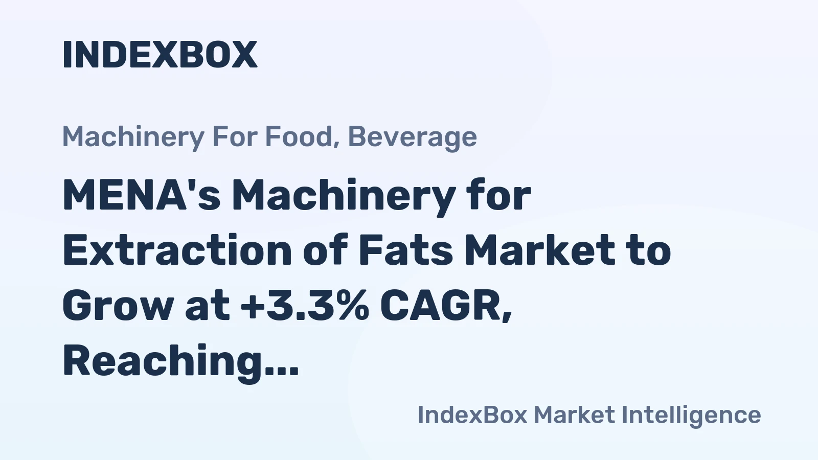 MENA's Machinery for Extraction of Fats Market to Grow at +3.3% CAGR, Reaching 34K Units by 2035