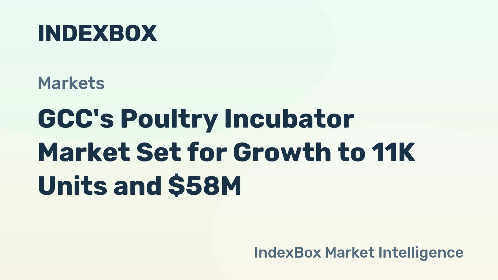 GCC's Poultry Incubator Market Set for Growth to 11K Units and $58M