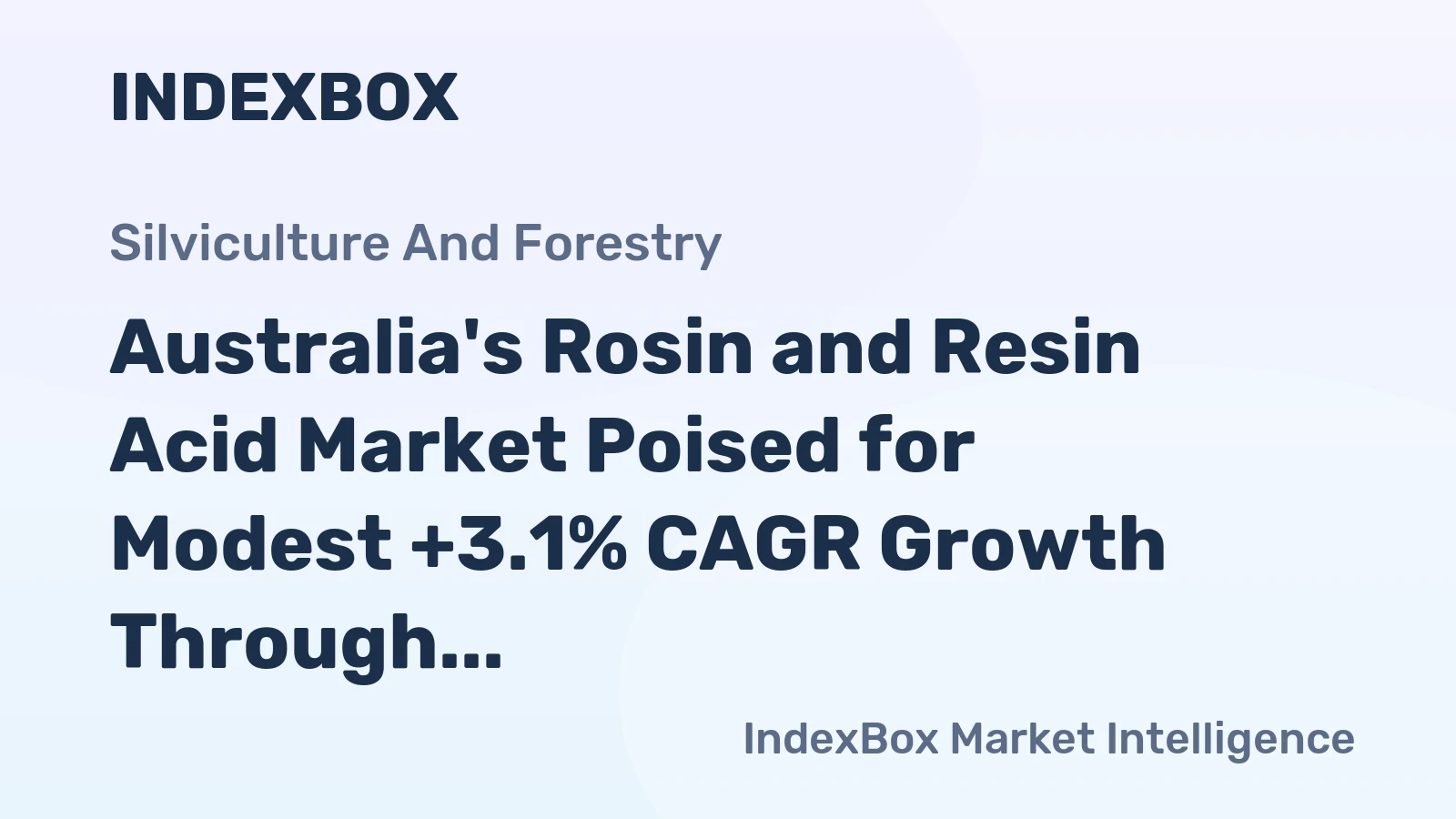 Australia's Rosin and Resin Acid Market Poised for Modest +3.1% CAGR Growth Through 2035