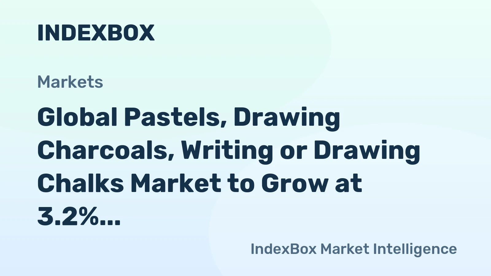 Global Pastels, Drawing Charcoals, Writing or Drawing Chalks Market to Grow at 3.2% CAGR, Expected to Reach 212K Tons by 2035