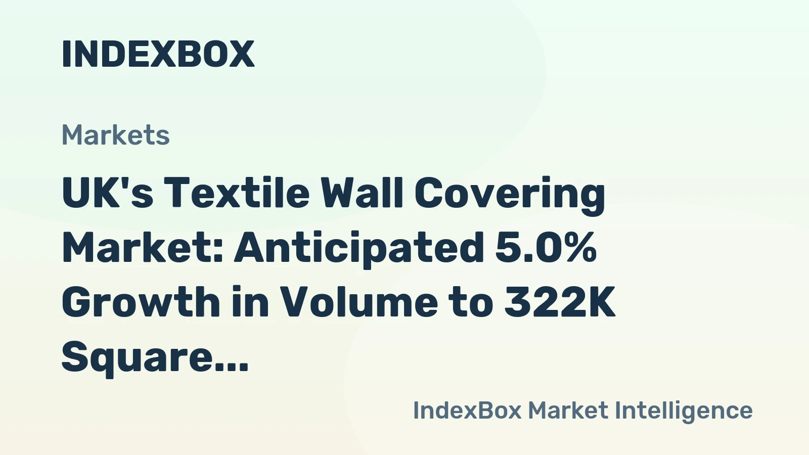 UK's Textile Wall Covering Market: Anticipated 5.0% Growth in Volume to 322K Square Meters and 2.9% Growth in Value to $14M by 2035