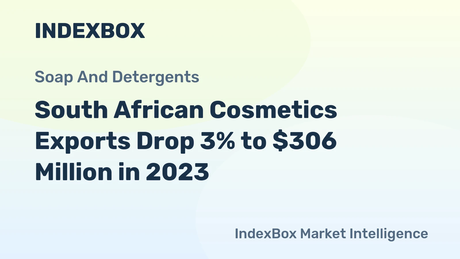 South African Cosmetics Exports Drop 3% to $306 Million in 2023