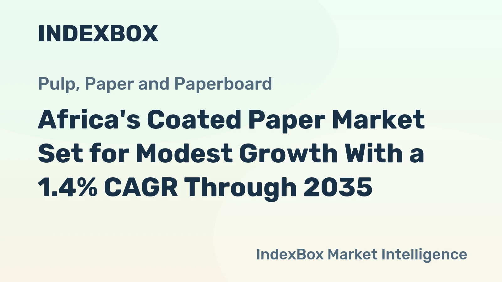 Africa's Coated Paper Market Set for Modest Growth With a 1.4% CAGR Through 2035