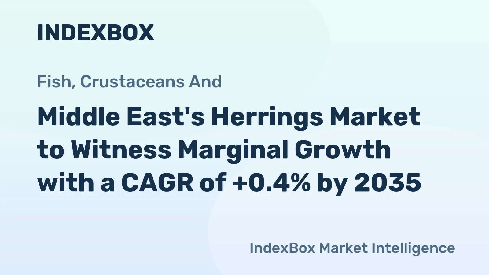 Middle East's Herrings Market to Witness Marginal Growth with a CAGR of +0.4% by 2035