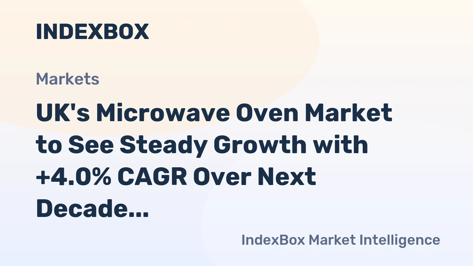 UK's Microwave Oven Market to See Steady Growth with +4.0% CAGR Over Next Decade