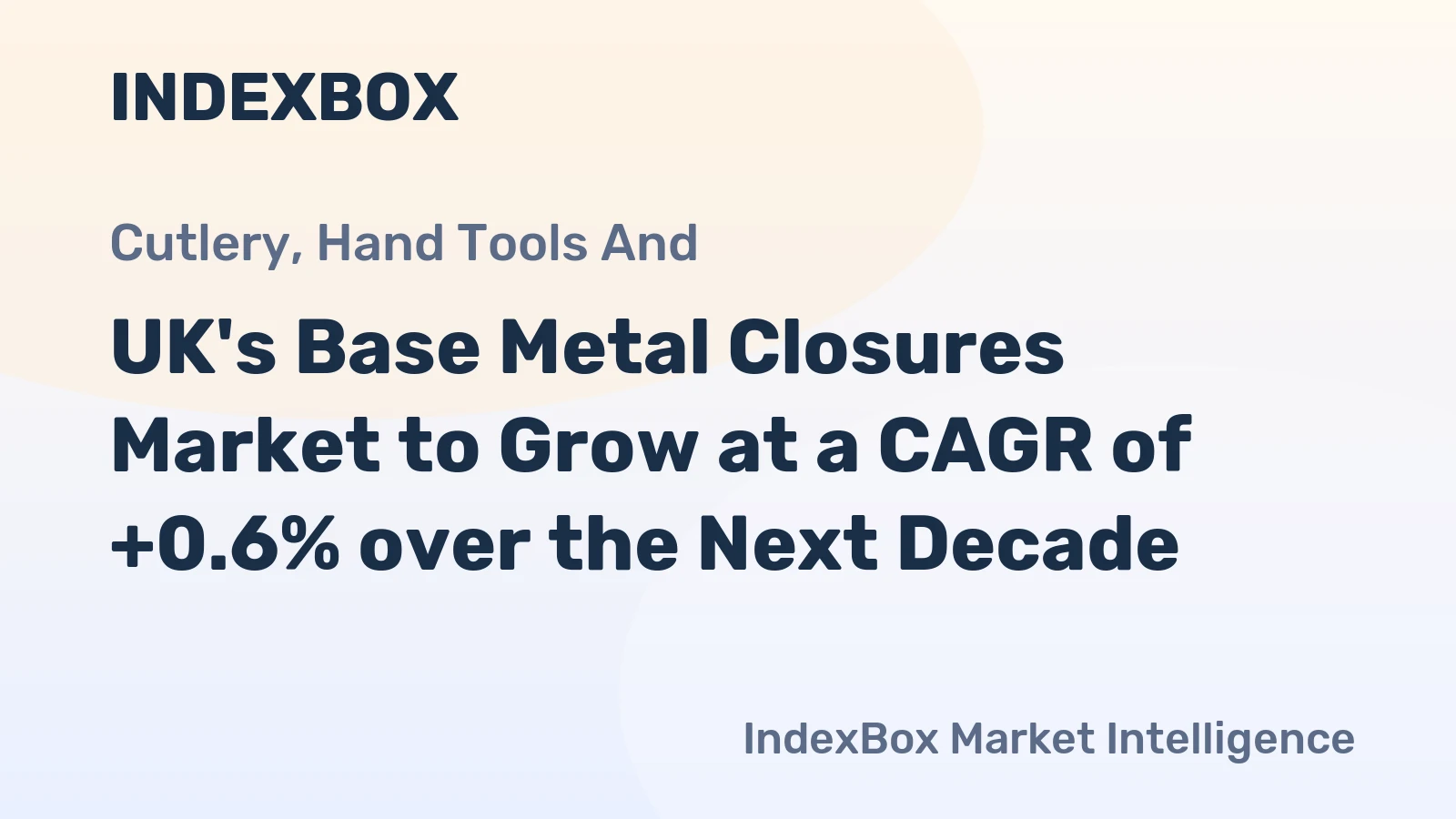 UK's Base Metal Closures Market to Grow at a CAGR of +0.6% over the Next Decade