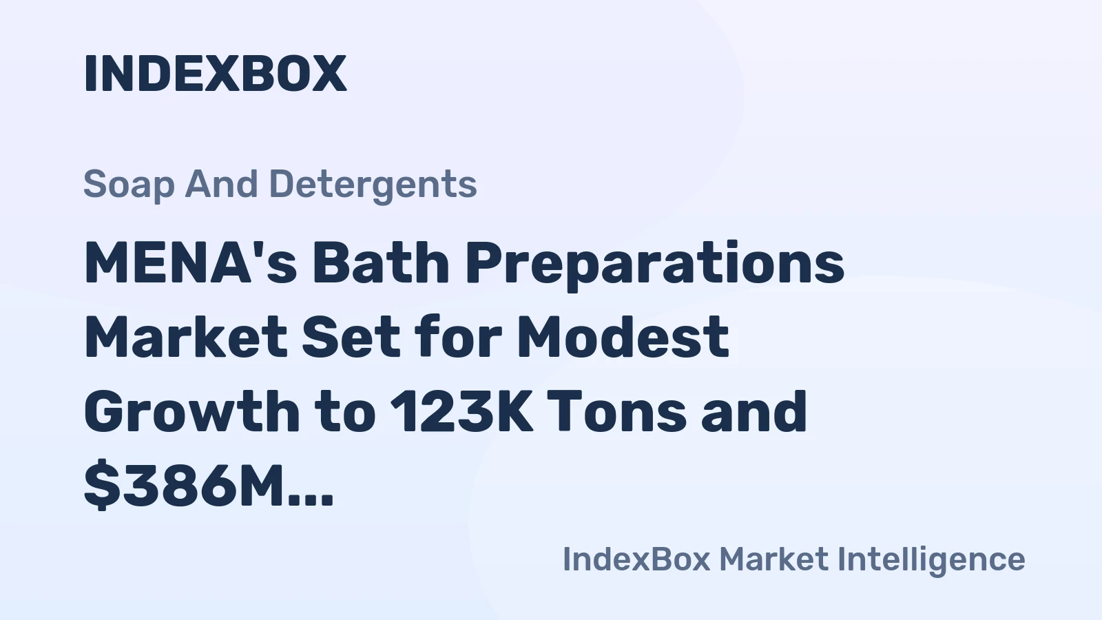MENA's Bath Preparations Market Set for Modest Growth to 123K Tons and $386M by 2035