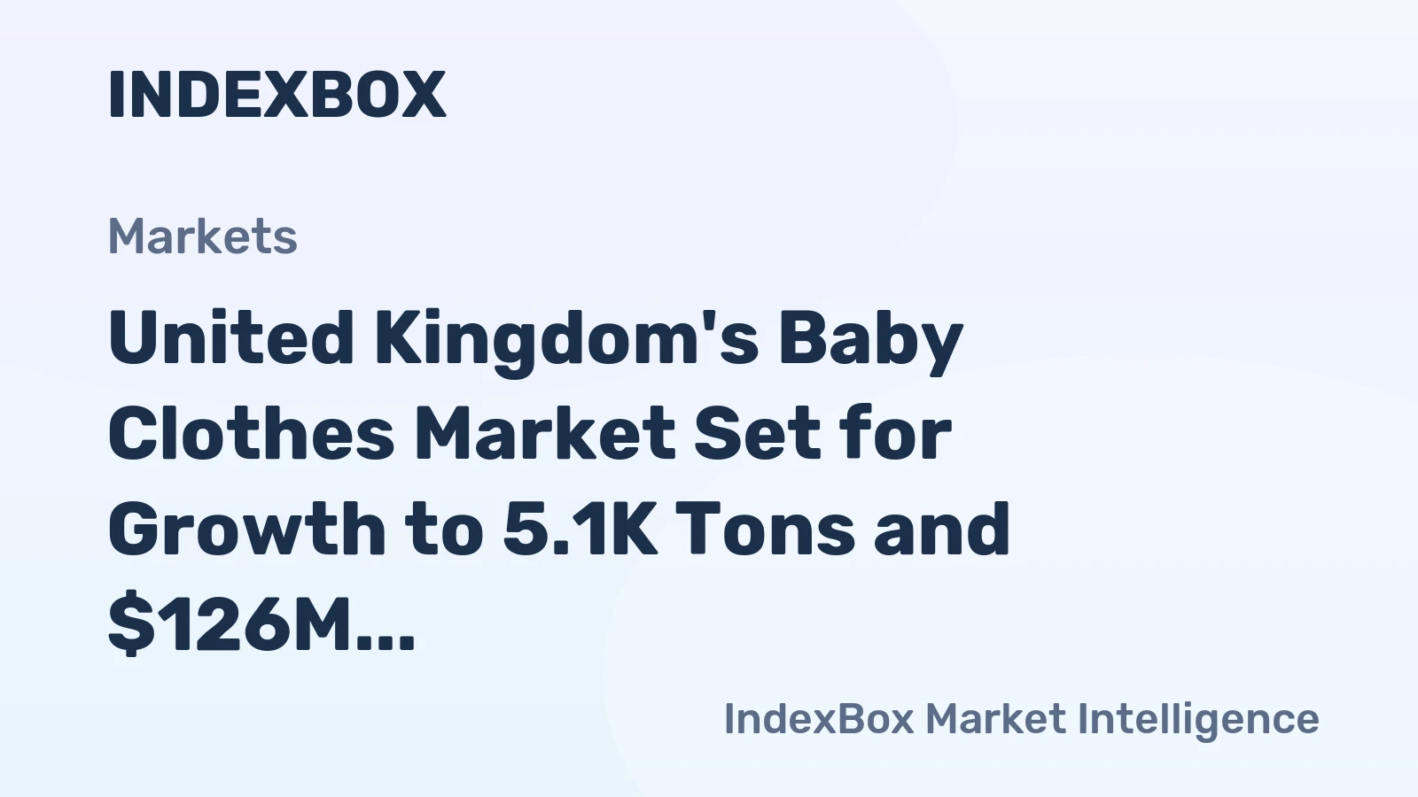 United Kingdom's Baby Clothes Market Set for Growth to 5.1K Tons and $126M by 2035