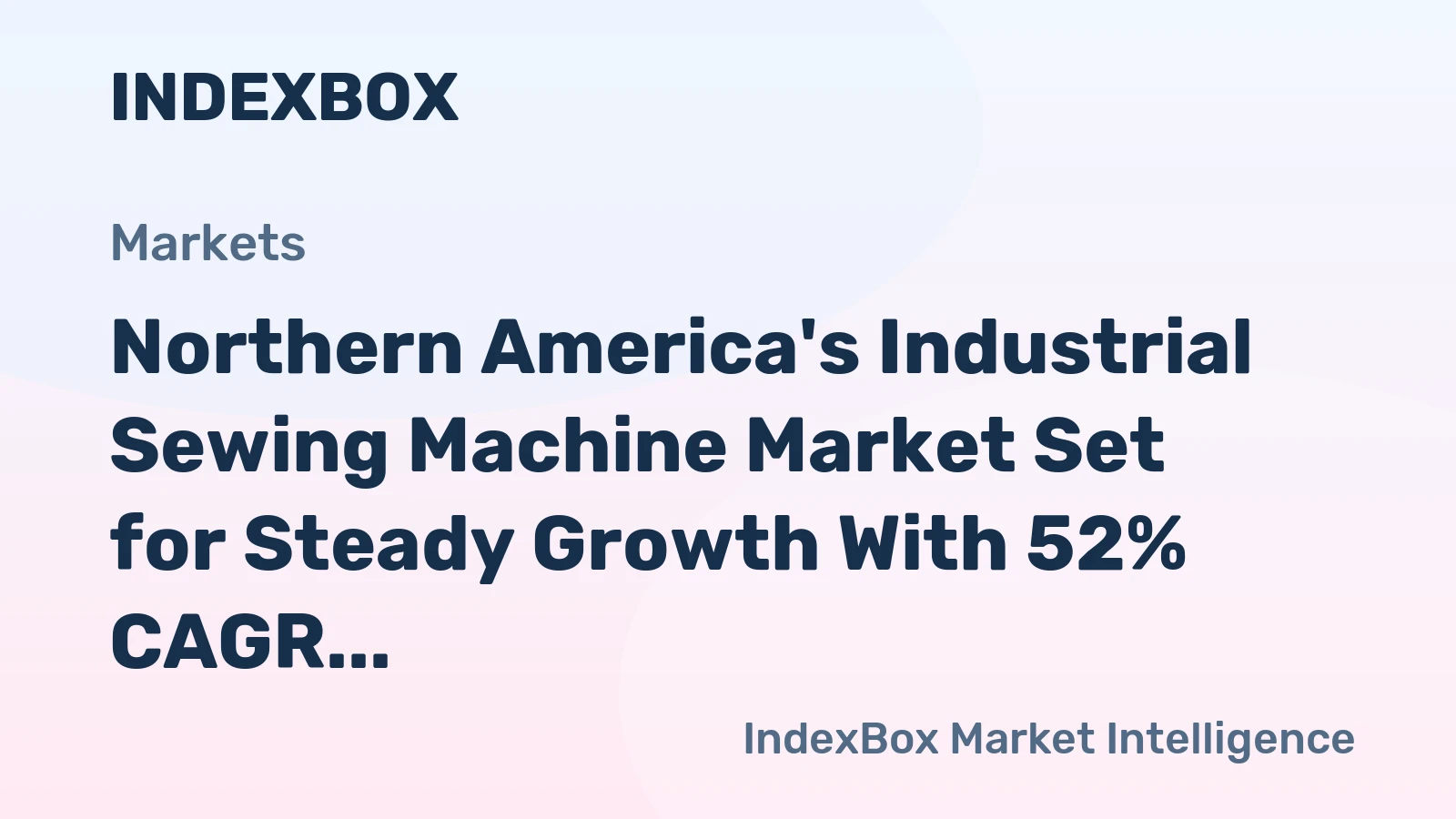 Northern America's Industrial Sewing Machine Market Set for Steady Growth With 52% CAGR in Value Through 2035