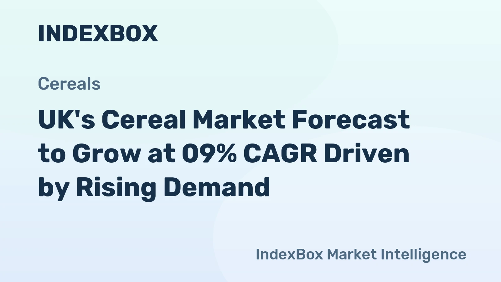 UK's Cereal Market Forecast to Grow at 09% CAGR Driven by Rising Demand