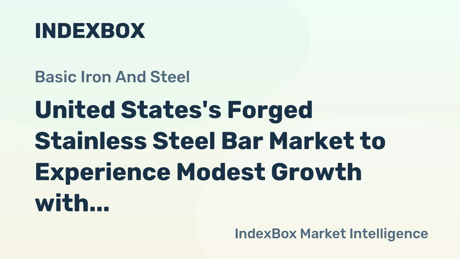 United States's Forged Stainless Steel Bar Market to Experience Modest Growth with CAGR of +0.6% from 2024 to 2035