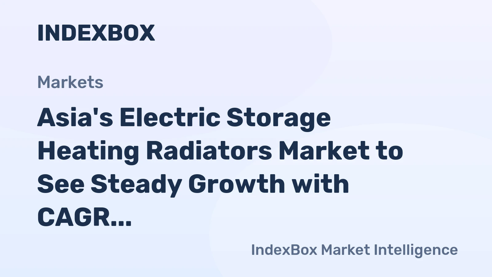 Asia's Electric Storage Heating Radiators Market to See Steady Growth with CAGR of +1.4% from 2024 to 2035