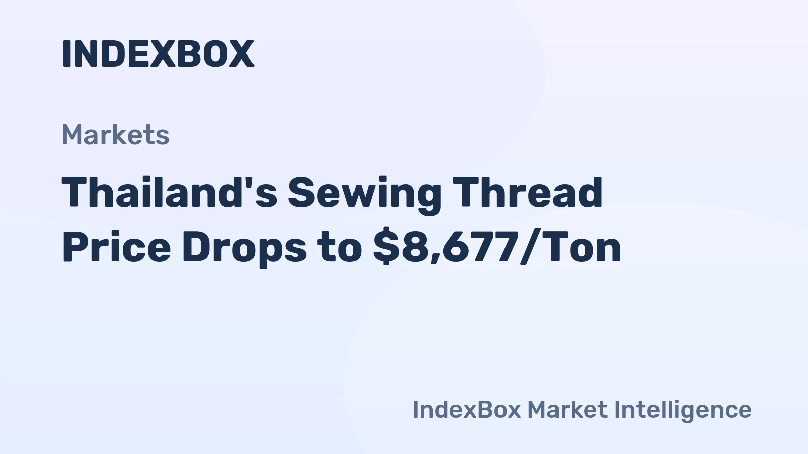 Thailand's Sewing Thread Price Drops to $8,677/Ton