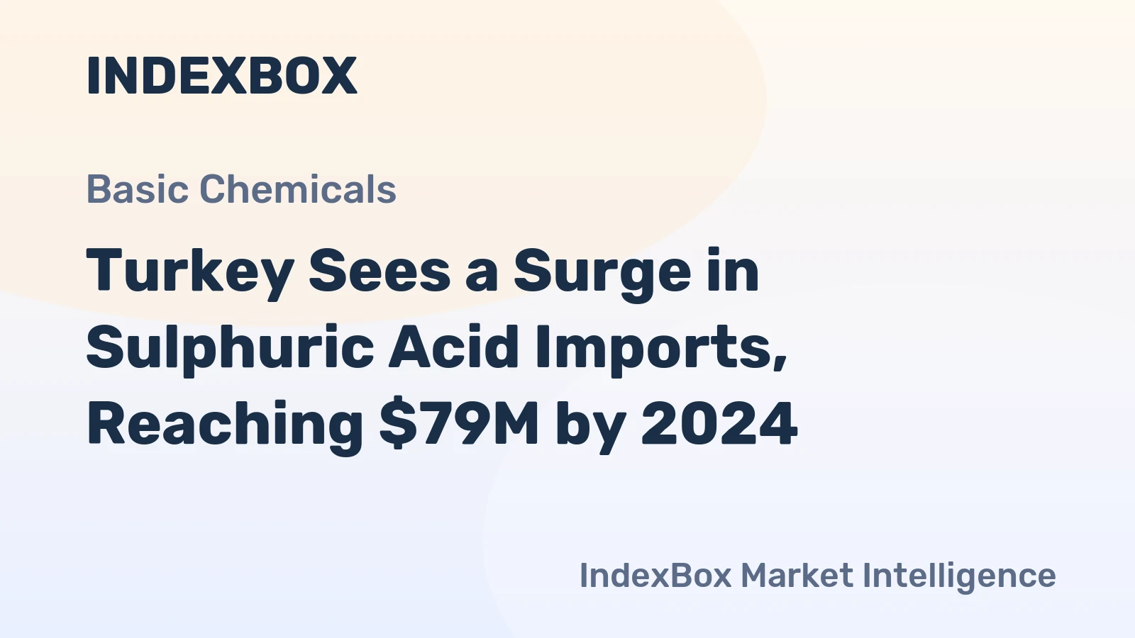 Turkey Sees a Surge in Sulphuric Acid Imports, Reaching $79M by 2024