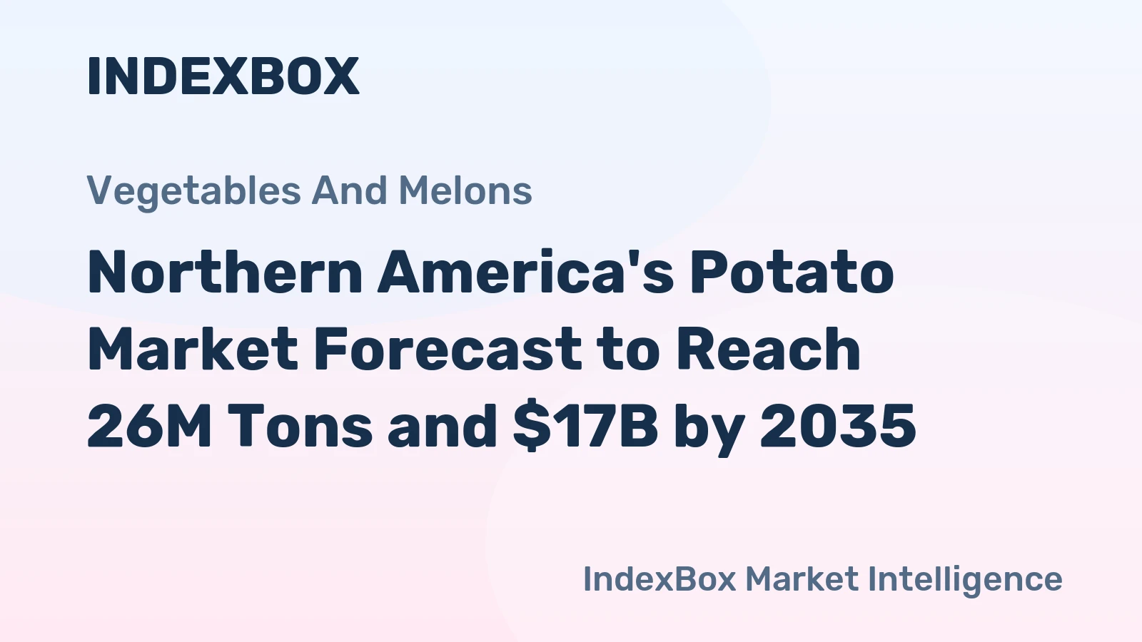 Northern America's Potato Market Forecast to Reach 26M Tons and $17B by 2035