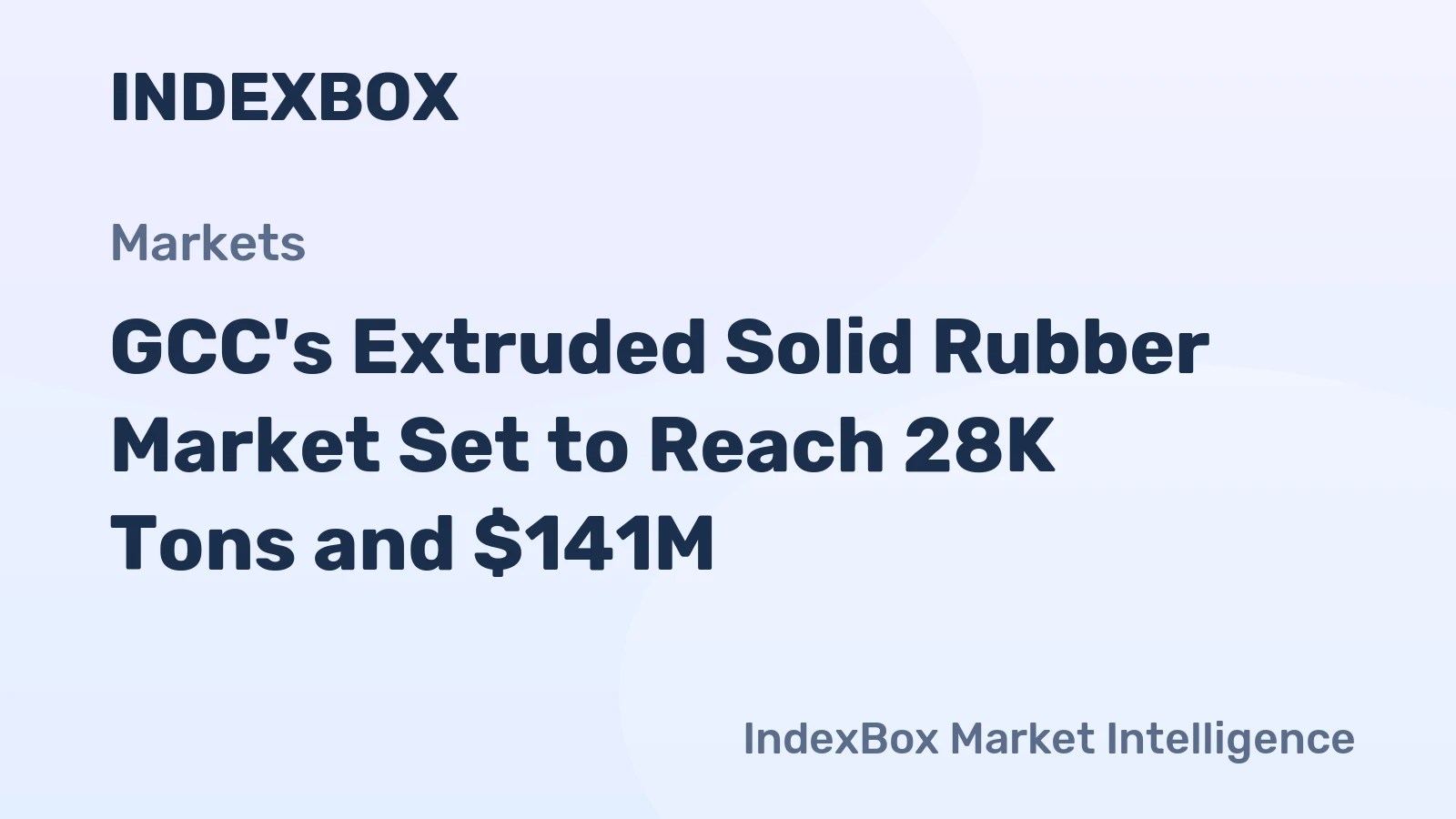 GCC's Extruded Solid Rubber Market Set to Reach 28K Tons and $141M