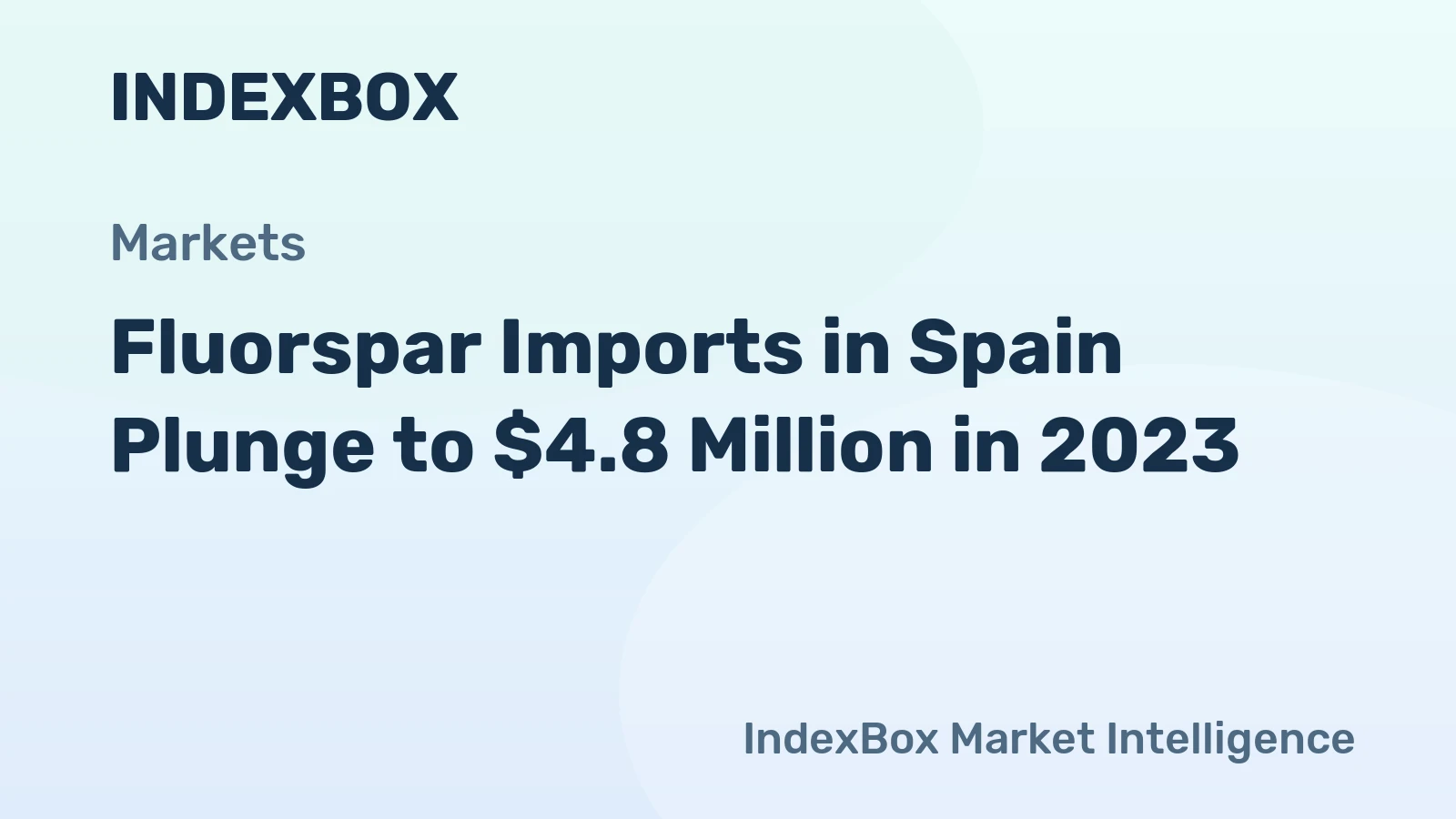 Fluorspar Imports in Spain Plunge to $4.8 Million in 2023