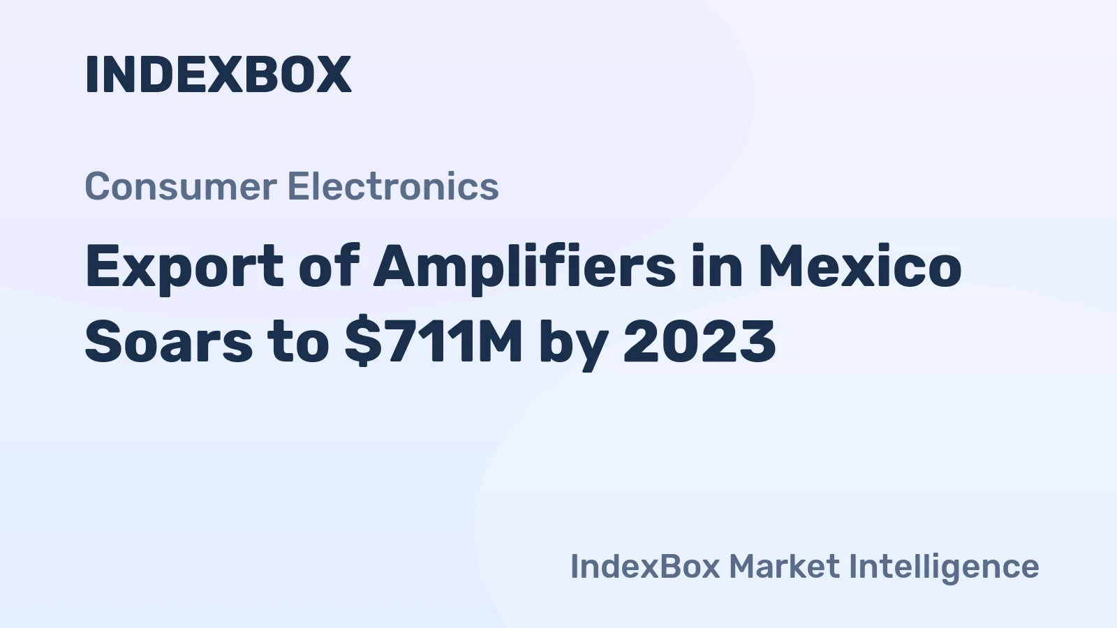 Export of Amplifiers in Mexico Soars to $711M by 2023