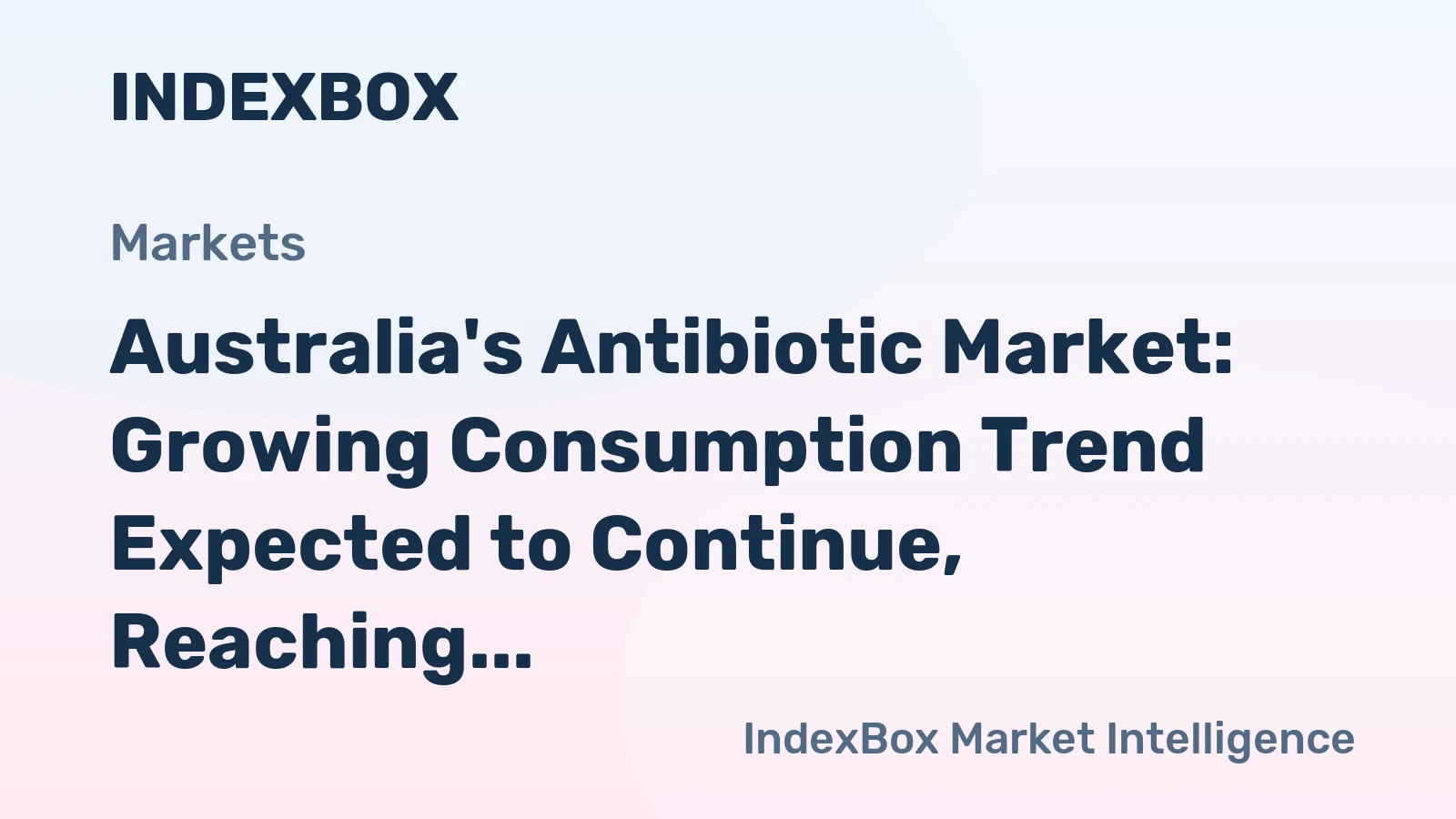 Australia's Antibiotic Market: Growing Consumption Trend Expected to Continue, Reaching 203 Tons and $22M by 2035